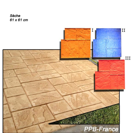 Moule pour béton imprimé - modèle Séche.